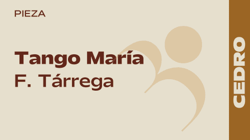 Aprende a tocar Tango María de Tárrega